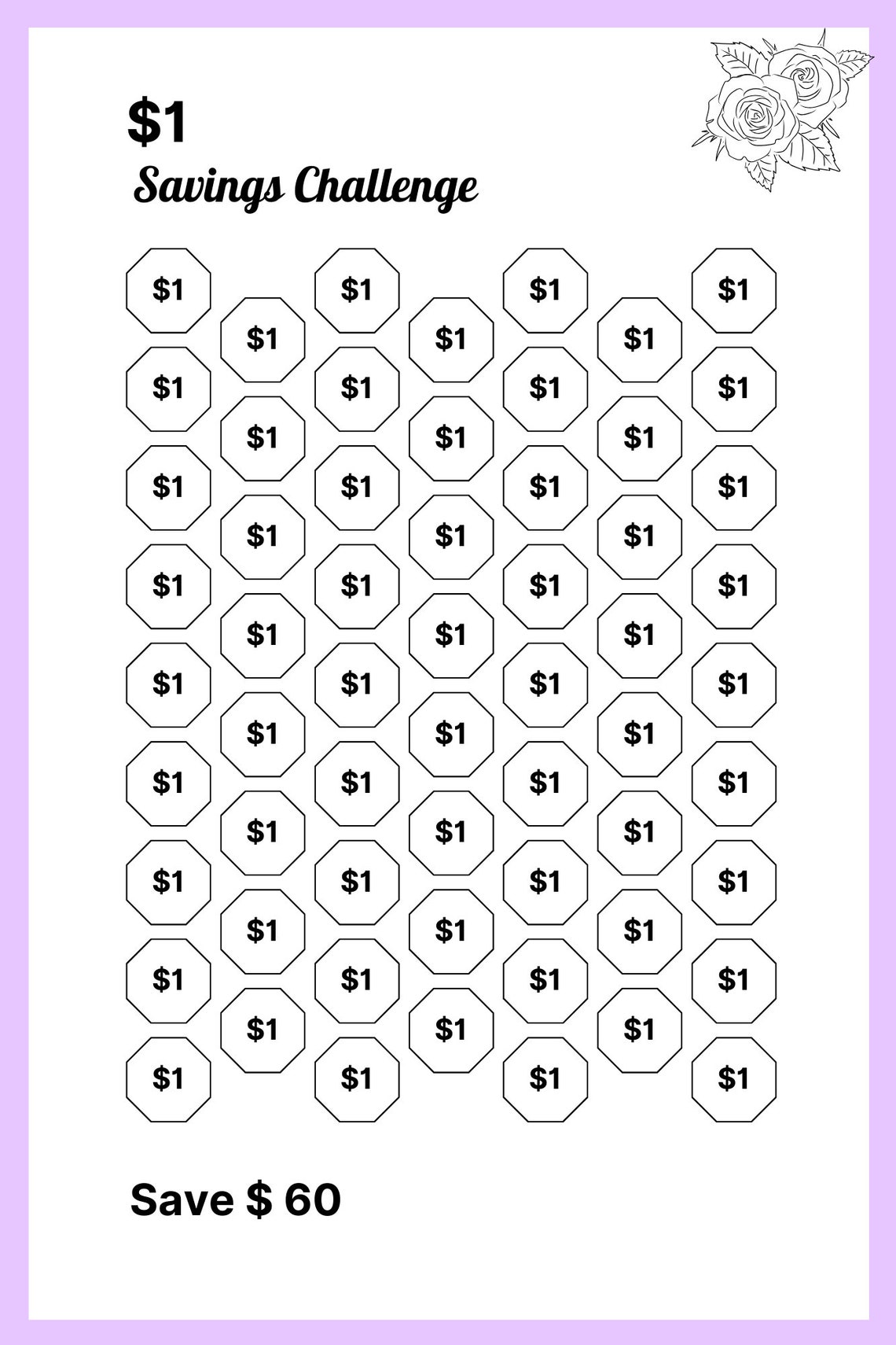 22 Page Money Saving Challenge Book Printable Money Savings Booksinking ...