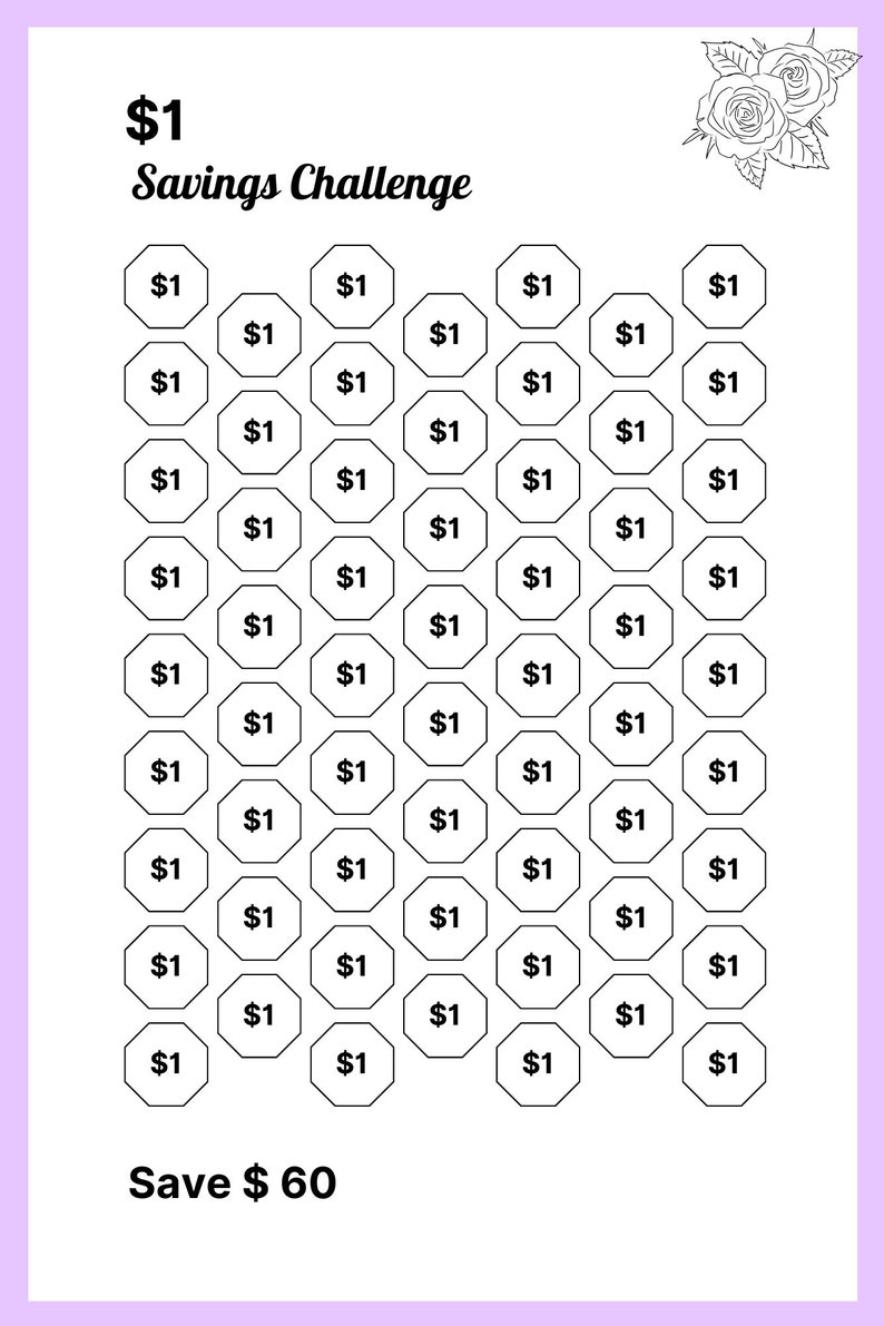 22 Page Money Saving Challenge Book Printable Money Savings Booksinking ...