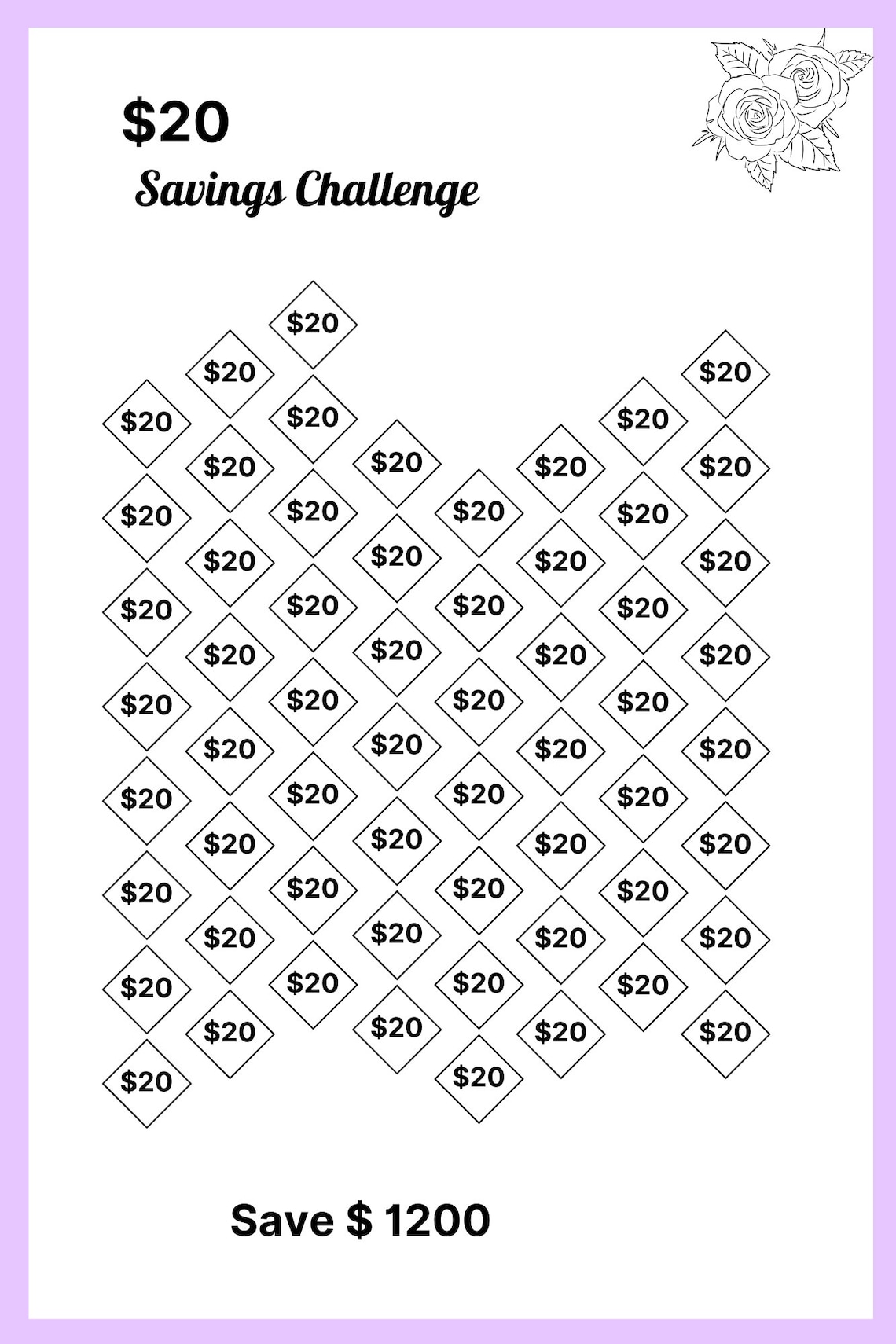 22 Page Money Saving Challenge Book Printable Money Savings Booksinking ...