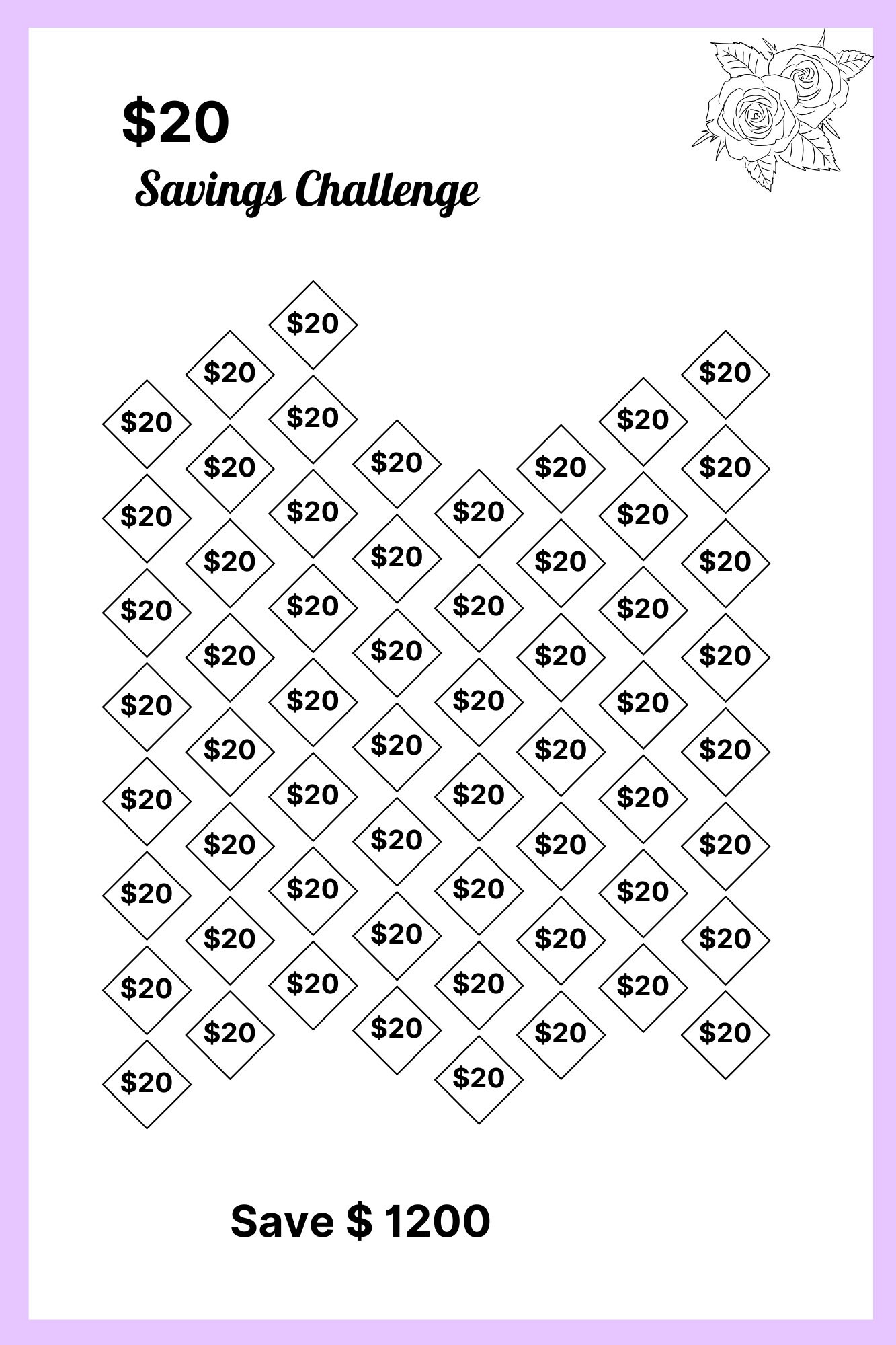 22 Page Money Saving Challenge Book Printable Money Savings Booksinking ...