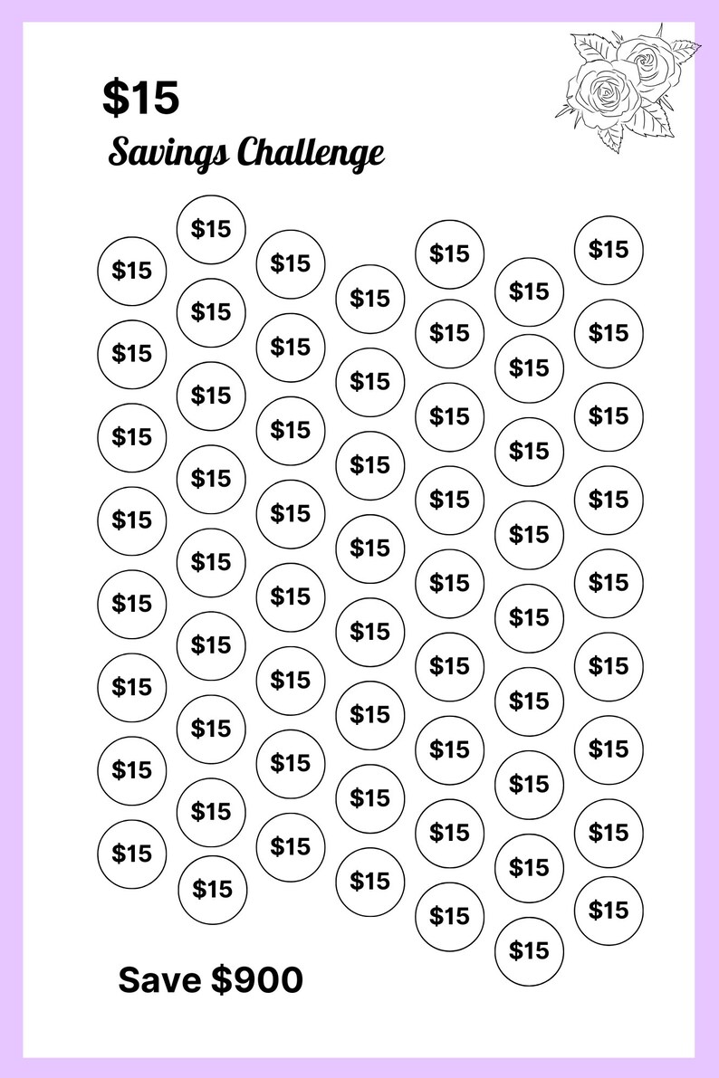 22 Page Money Saving Challenge Book Printable Money Savings Booksinking ...
