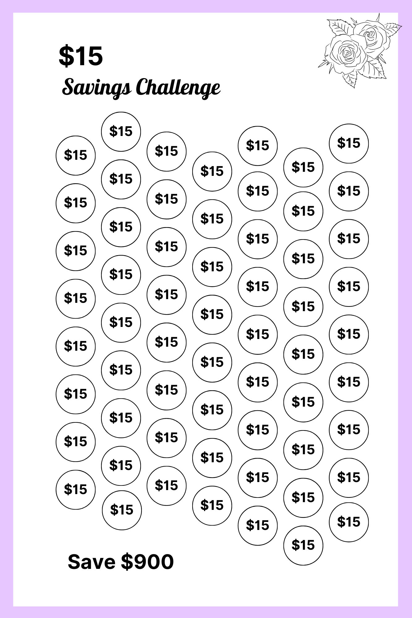 22 Page Money Saving Challenge Book Printable Money Savings Booksinking ...