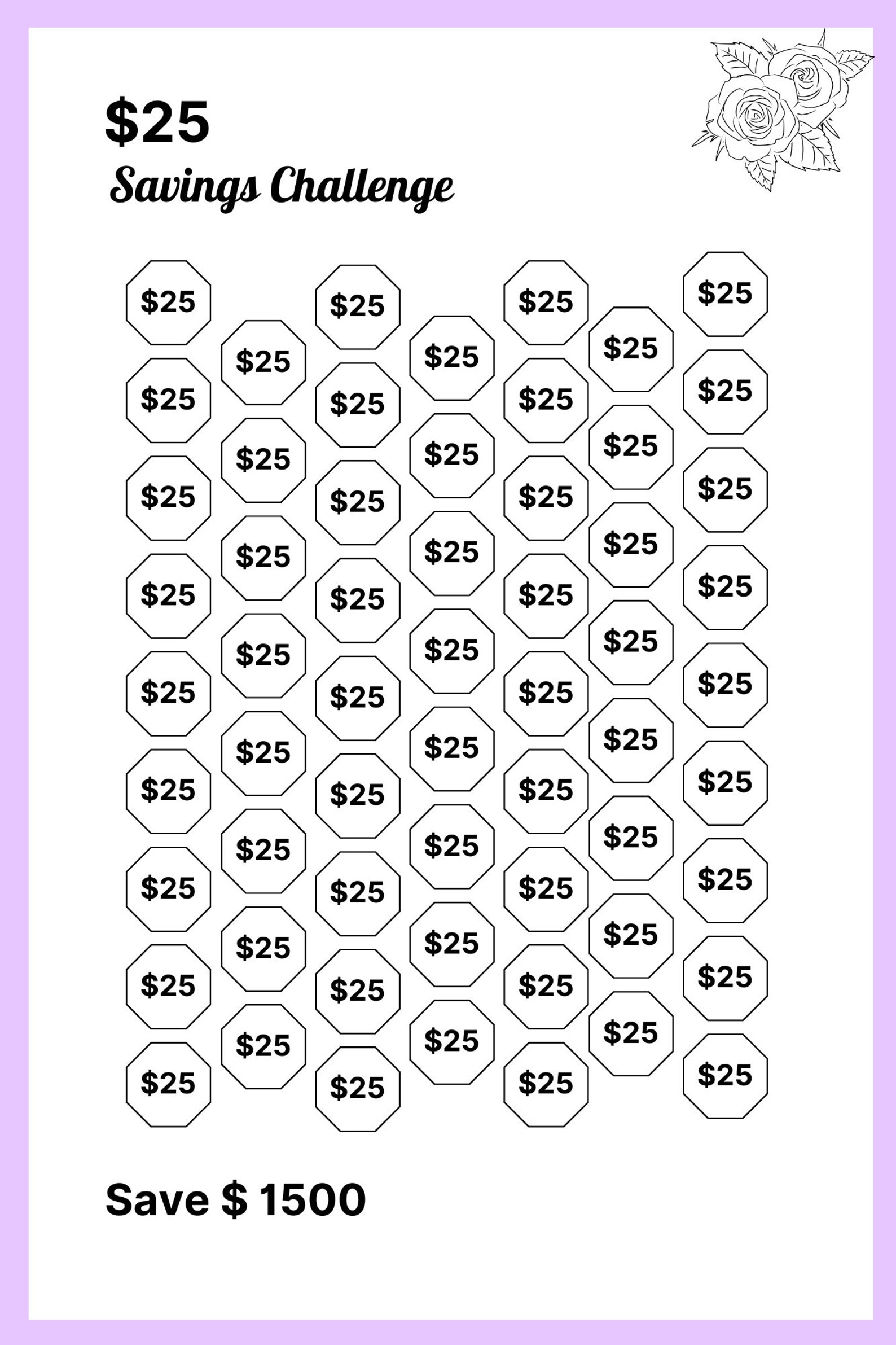 22 Page Money Saving Challenge Book Printable Money Savings Booksinking ...