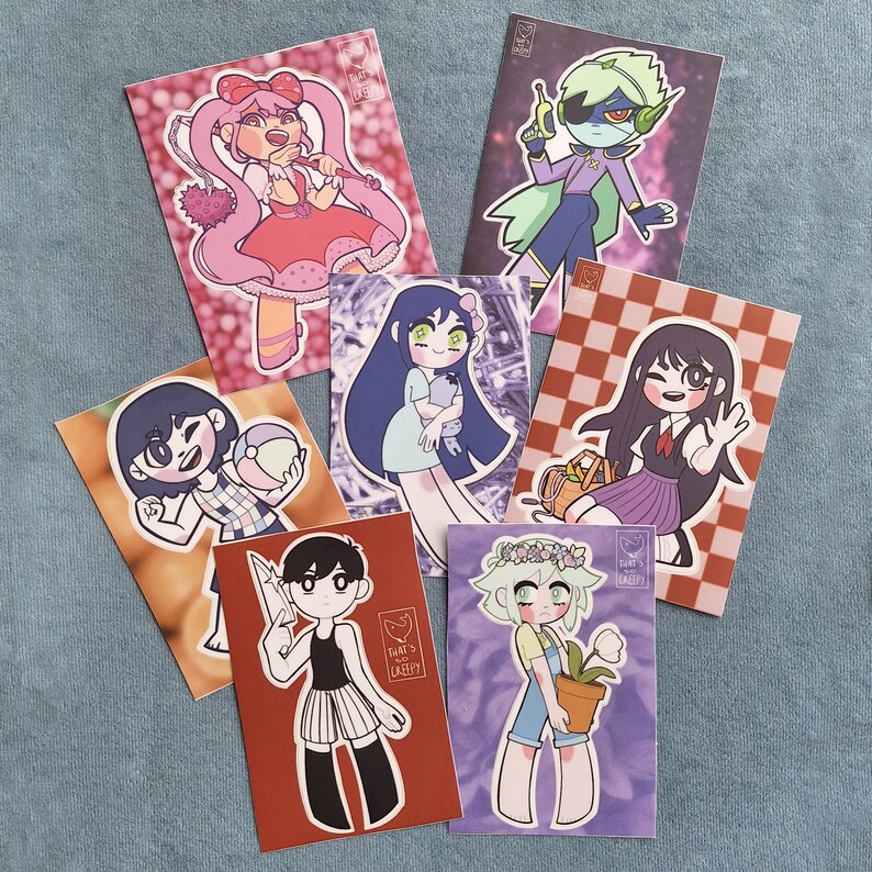 Omori Stickers Space Boyfriend Omori Sunny Basil Sweetheart Kel Mari ...