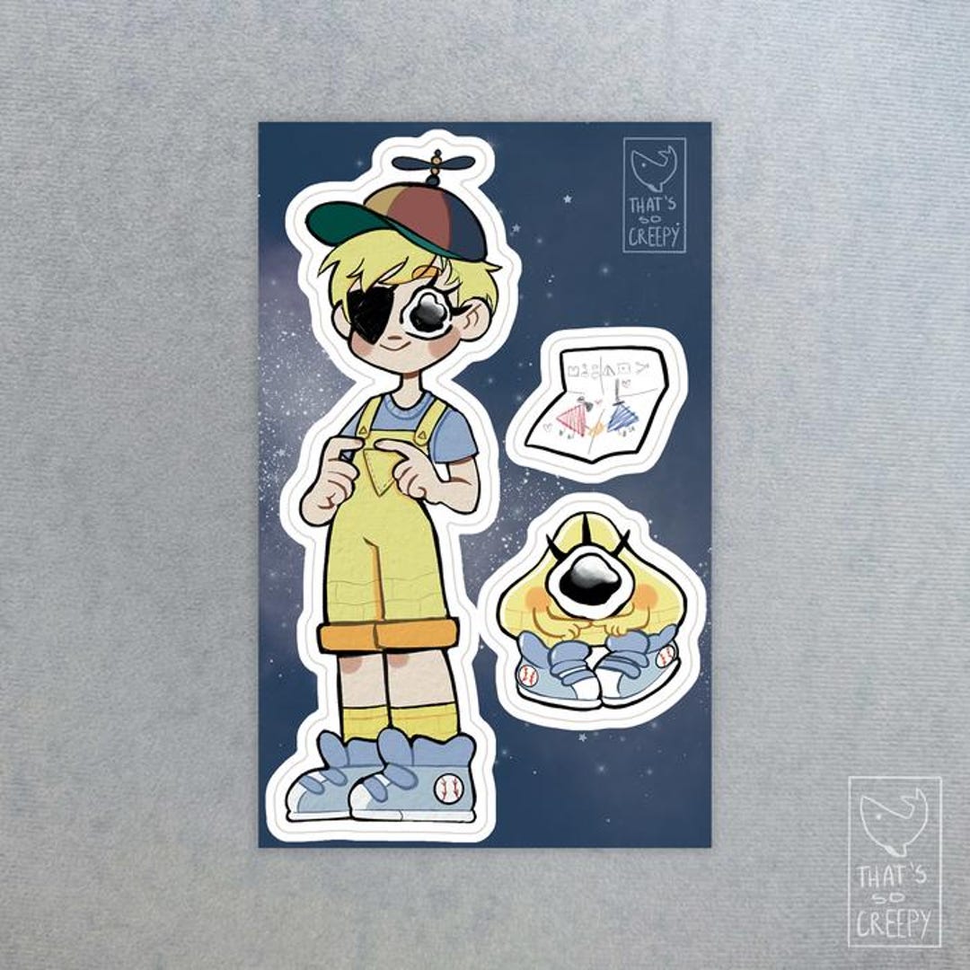 PREORDER GRAVITY FALLS Baby Bill Cypher Vinyl Sticker Sheet - Etsy