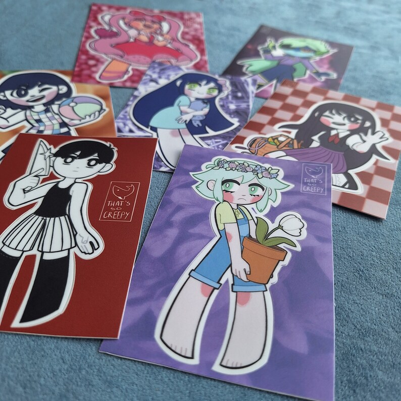 Omori Stickers Space Boyfriend Omori Sunny Basil Sweetheart Kel Mari ...