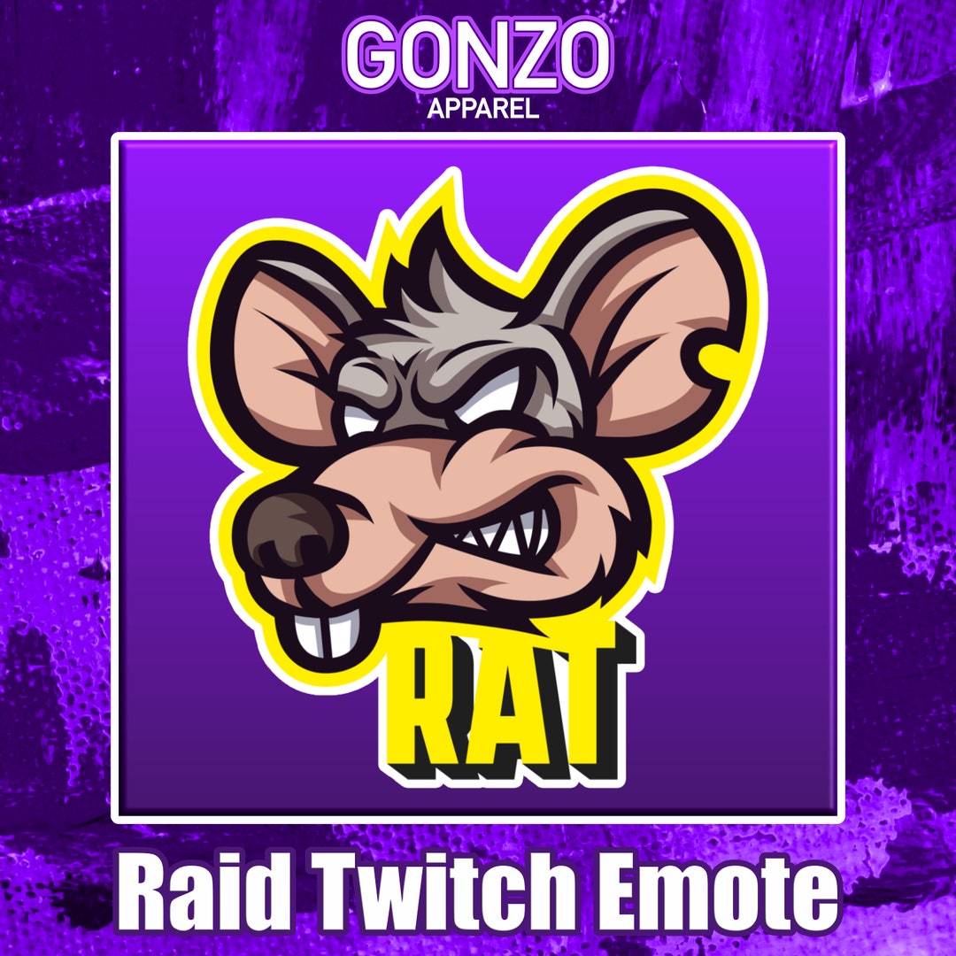 Rat Twitch Emote, Twitch Emote, Discord Emote, Twitch Sub Emote, Funny ...
