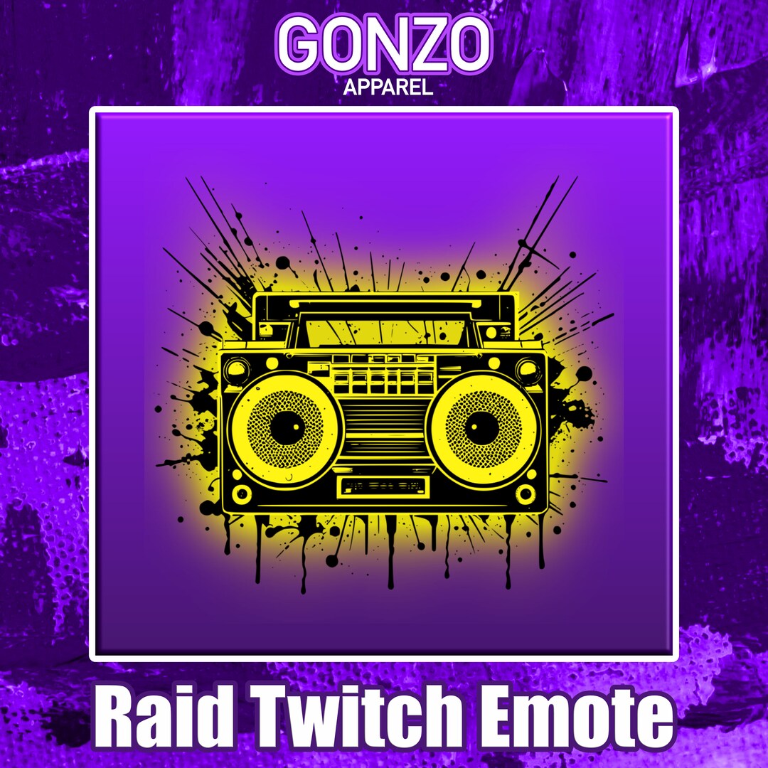 Boombox Twitch Emote, Twitch Emote, Discord Emote, Twitch Sub Emote ...