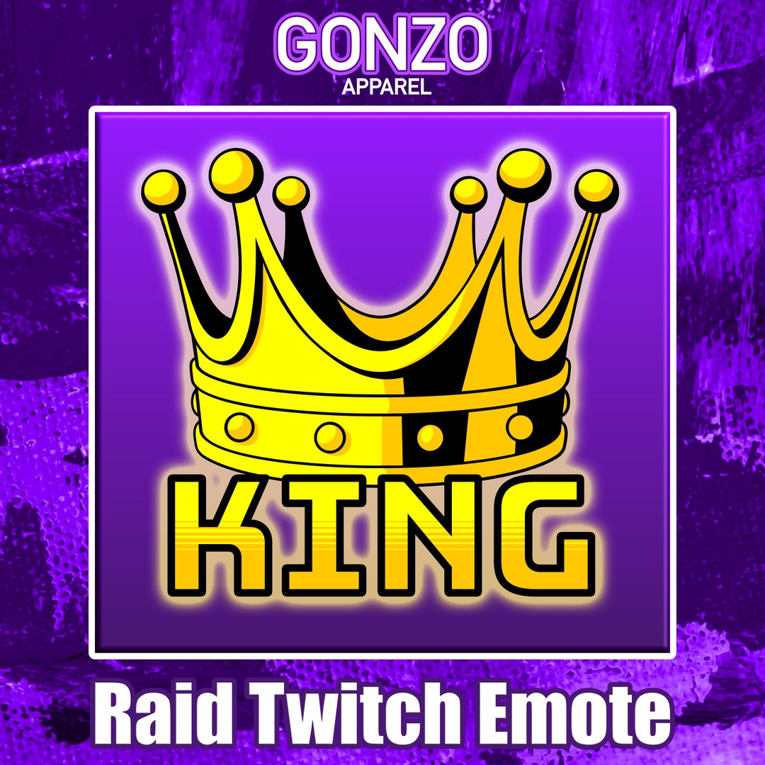 King Twitch Emote, Twitch Emote, Discord Emote, Twitch Sub Emote, Funny ...