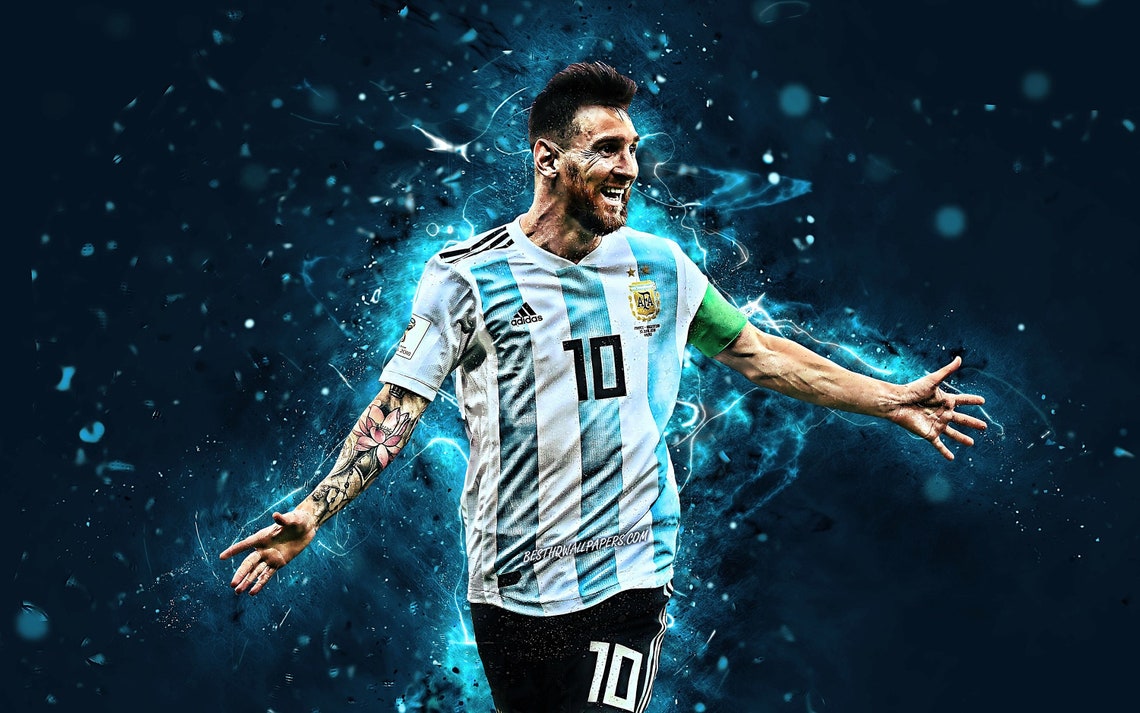 Messi 10 Xavy Wall Tile - Etsy