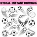 Football SVG, Soccer SVG, Soccer Ball Clipart, Soccer Ball Files for ...