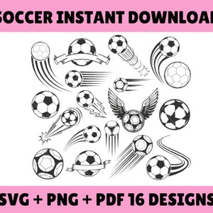 Football SVG, Soccer SVG, Soccer Ball Clipart, Soccer Ball Files for ...