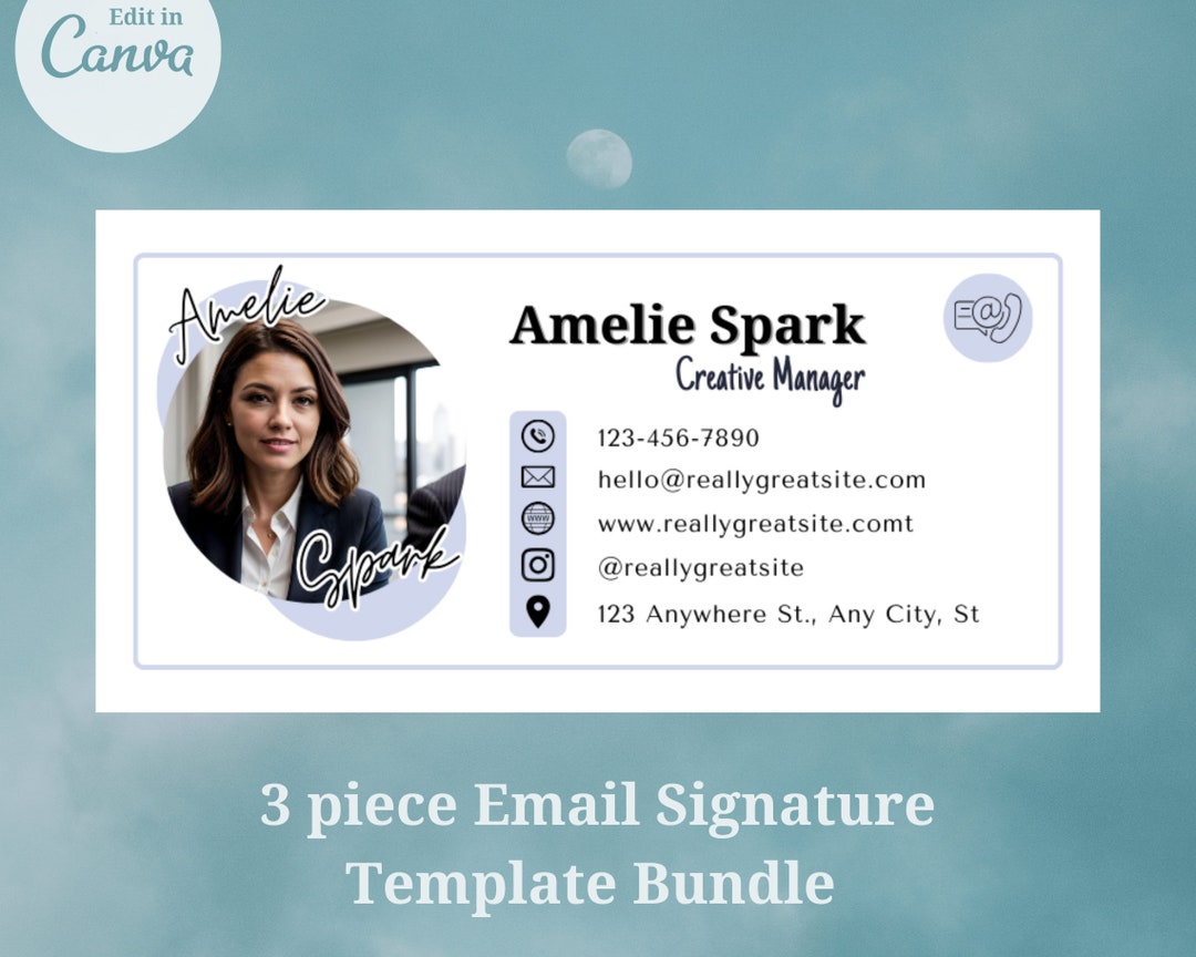 Email Signature Template Digital Signature Gmail Signature - Etsy