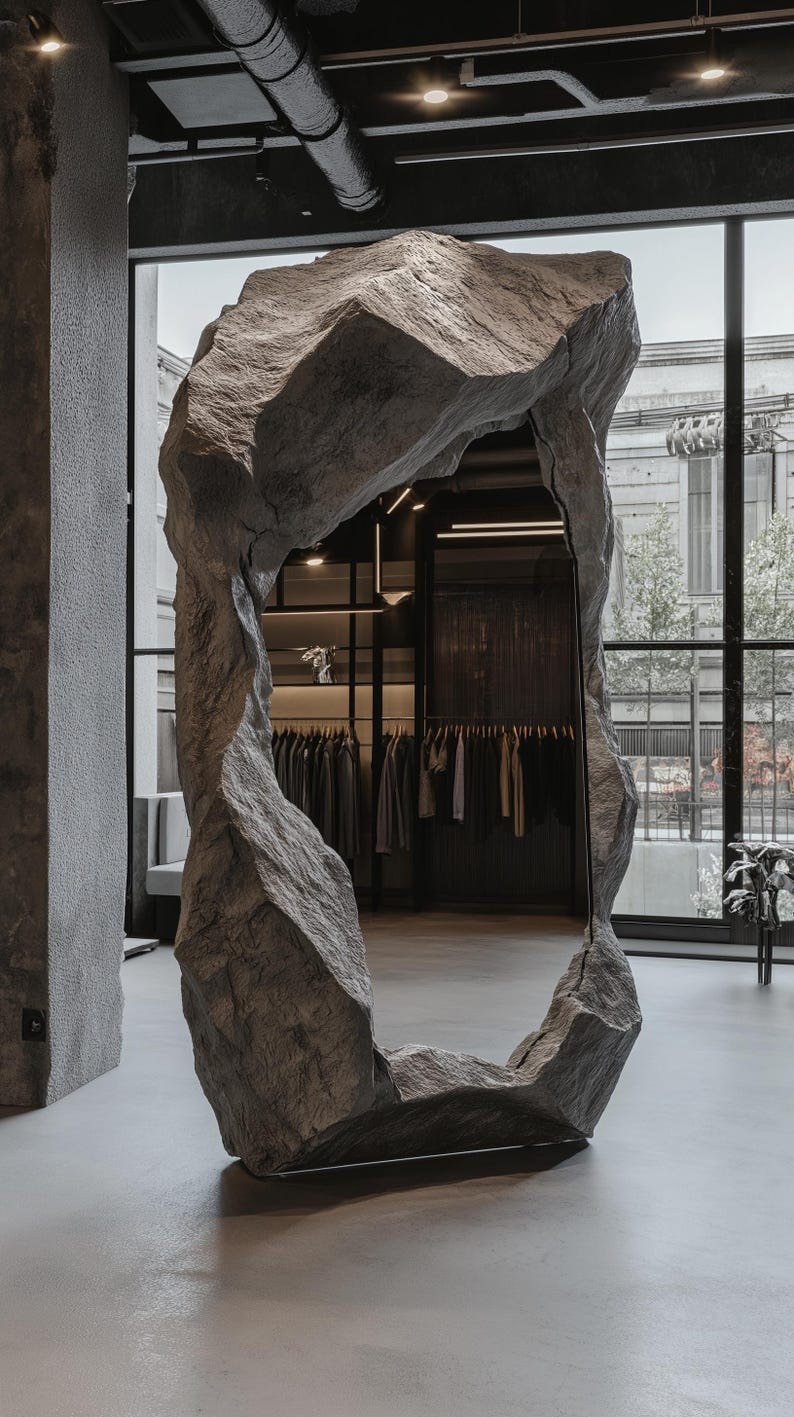 Partical Stone Mirror - Etsy