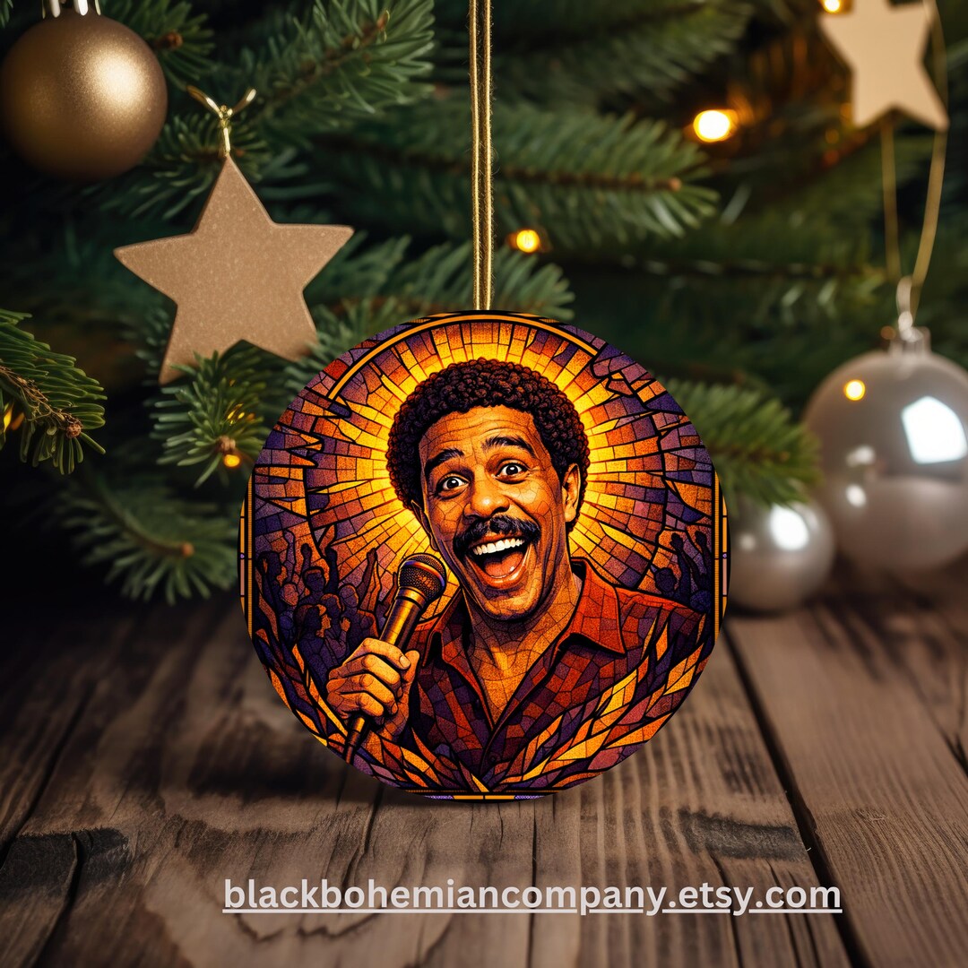 Richard Pryor Ornament / Stained Glass Comedy Legend / African American ...