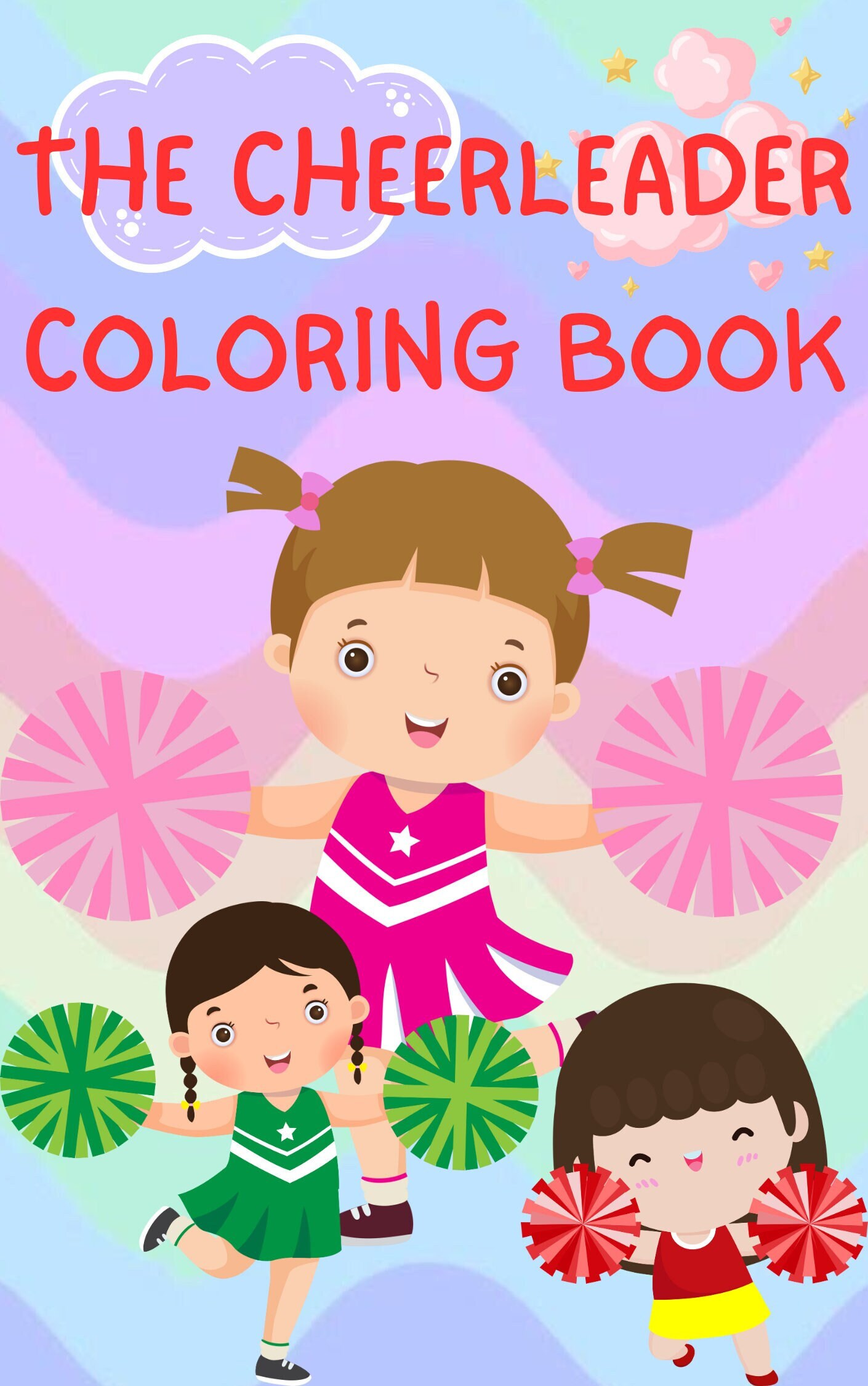 Cheerleader Fun: Kids Coloring Book - Etsy