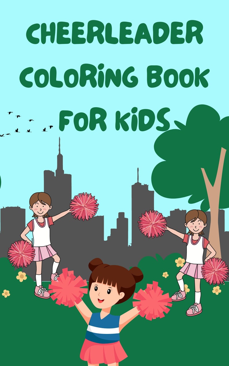 Cheerleader Fun: A Vibrant Coloring Book for Kids - Etsy