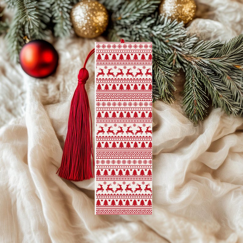 Christmas Printable Bookmarks, Holiday Bookmarks, Gingerbread, Gnomes ...