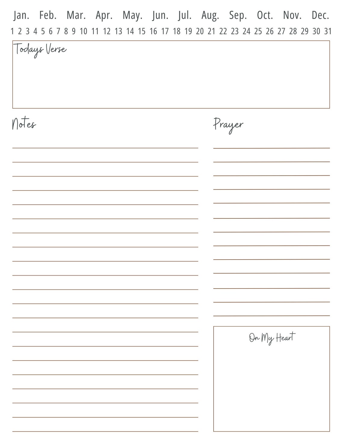Coffee and Prayer Time Journal, Printable Bible Page, Daily Bible ...