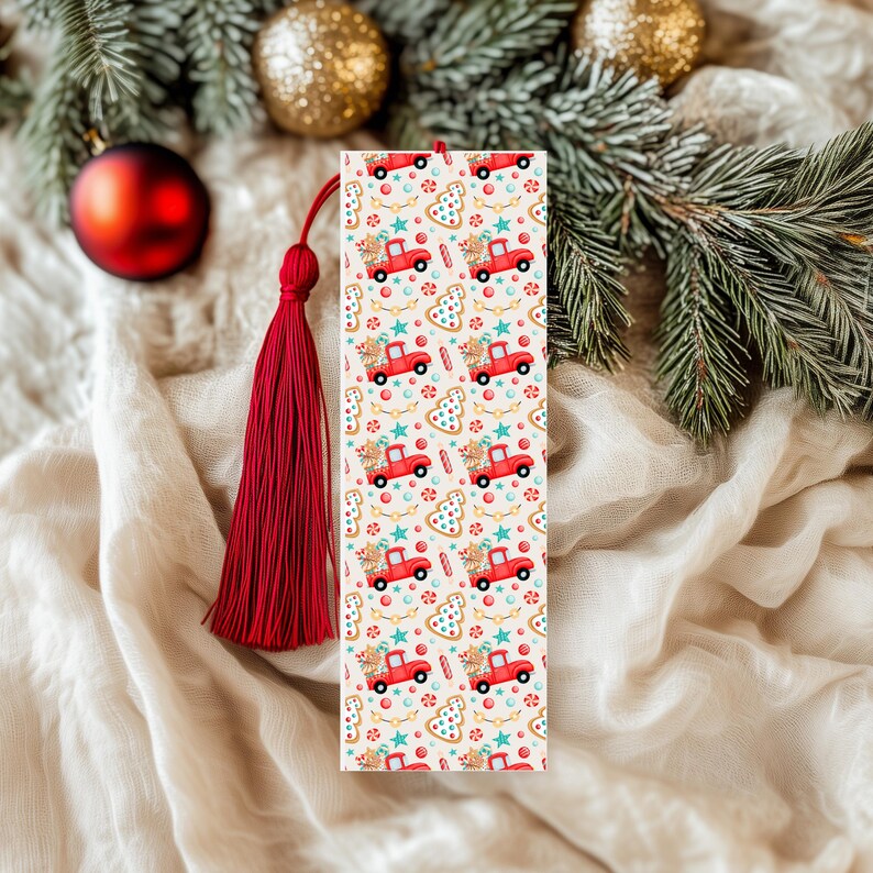 Christmas Printable Bookmarks, Holiday Bookmarks, Gingerbread, Gnomes ...