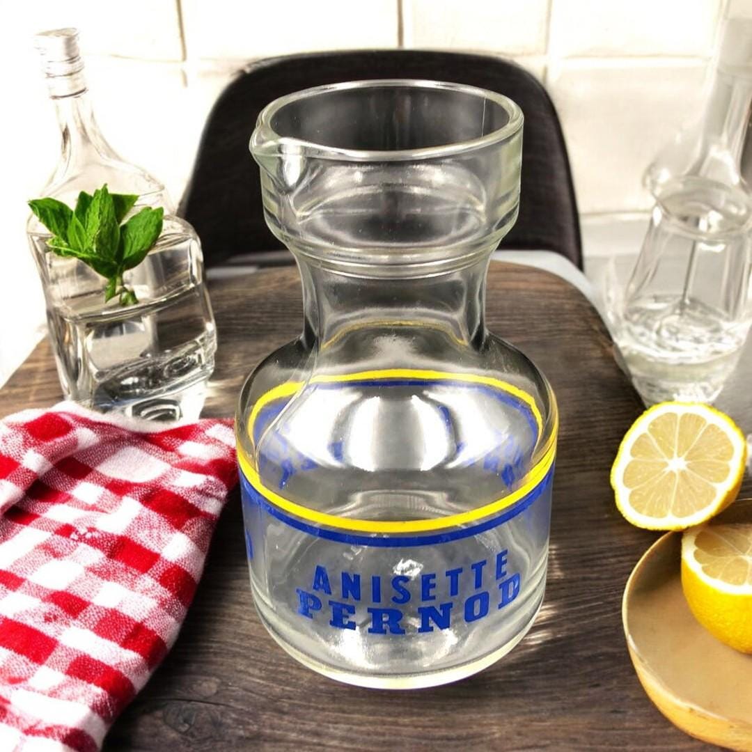 Vintage Pernod Anisette Water Carafe | Retro 70s Bar/bistro Advertising ...