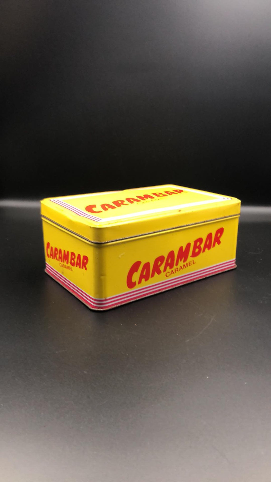 CARAMBAR Caramel Metal Box Made in France Vintage 70's Vintage Bar Box ...