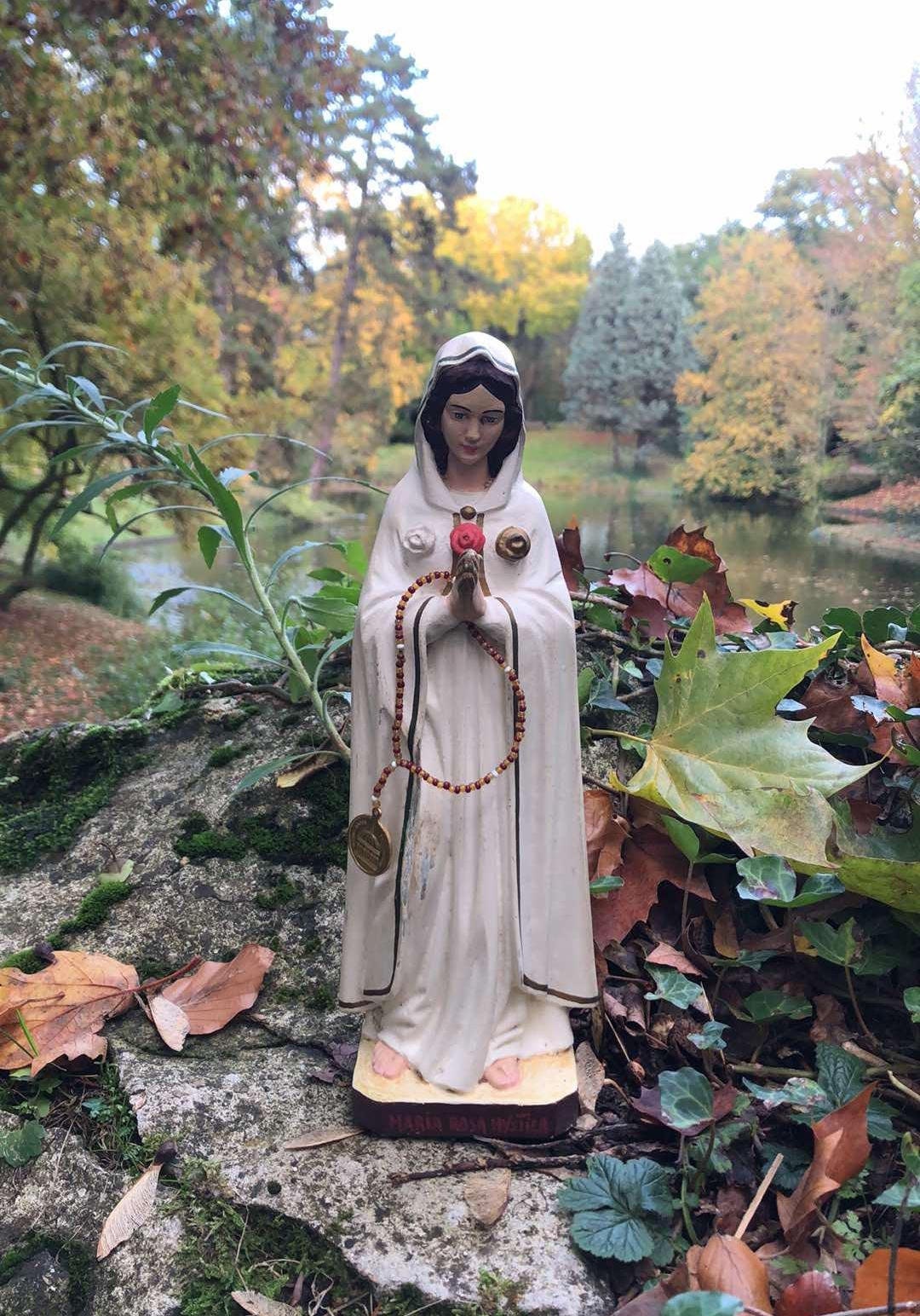 Beautiful Vintage Statue of Our Lady MARIA ROSA MYSTICA in Italian ...