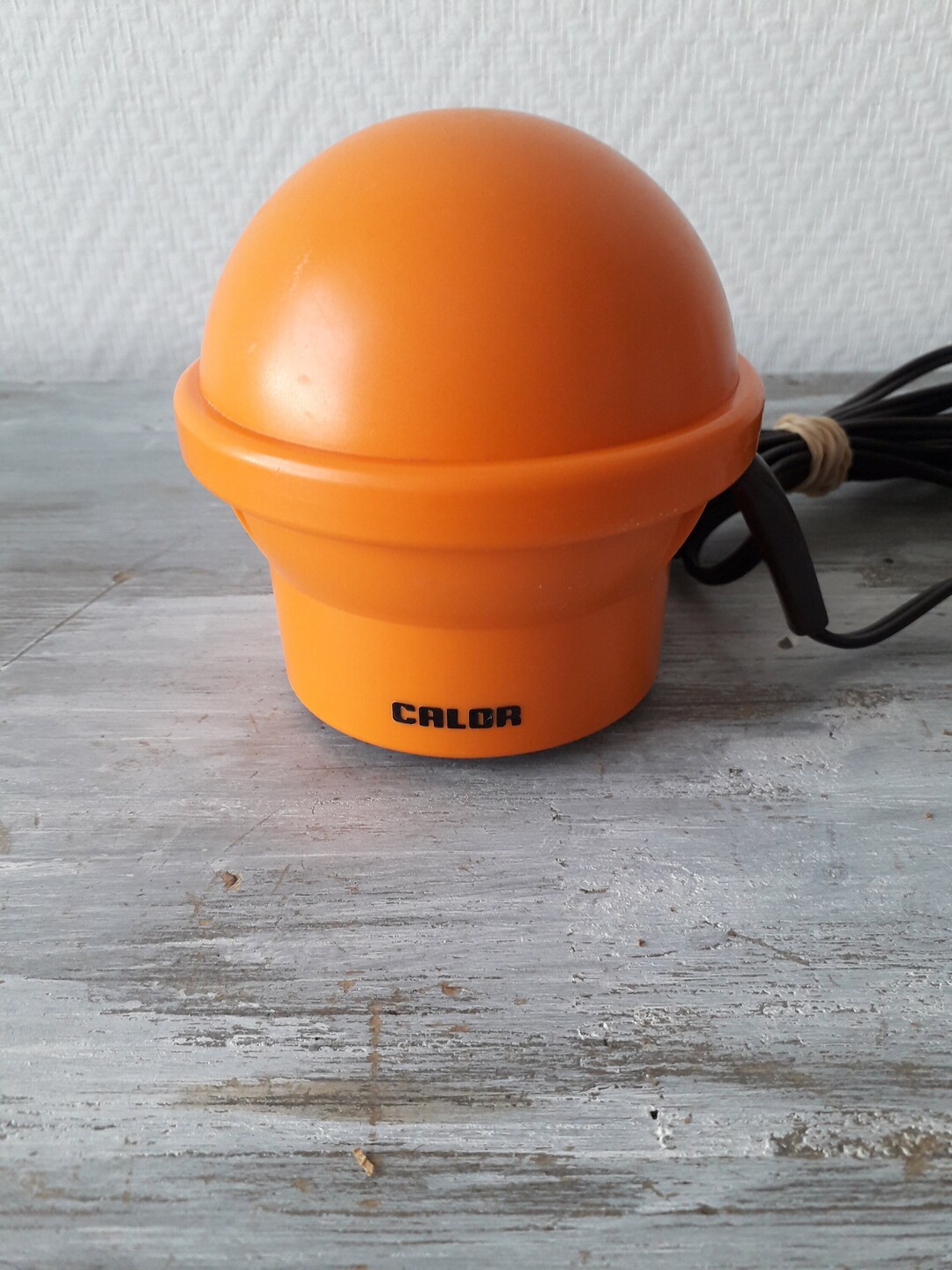 Calor Orange Hair Dryer Vintage 1970's Made in France Retro Space Age ...