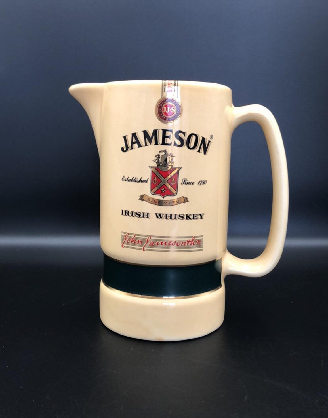 Vintage Ceramic Jameson Irish Whiskey Jug - Large Vintage Barware ...