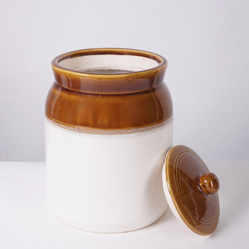 Ceramic Handmade Indian Pickle Jar, Achaar Barni, Container, Canister ...