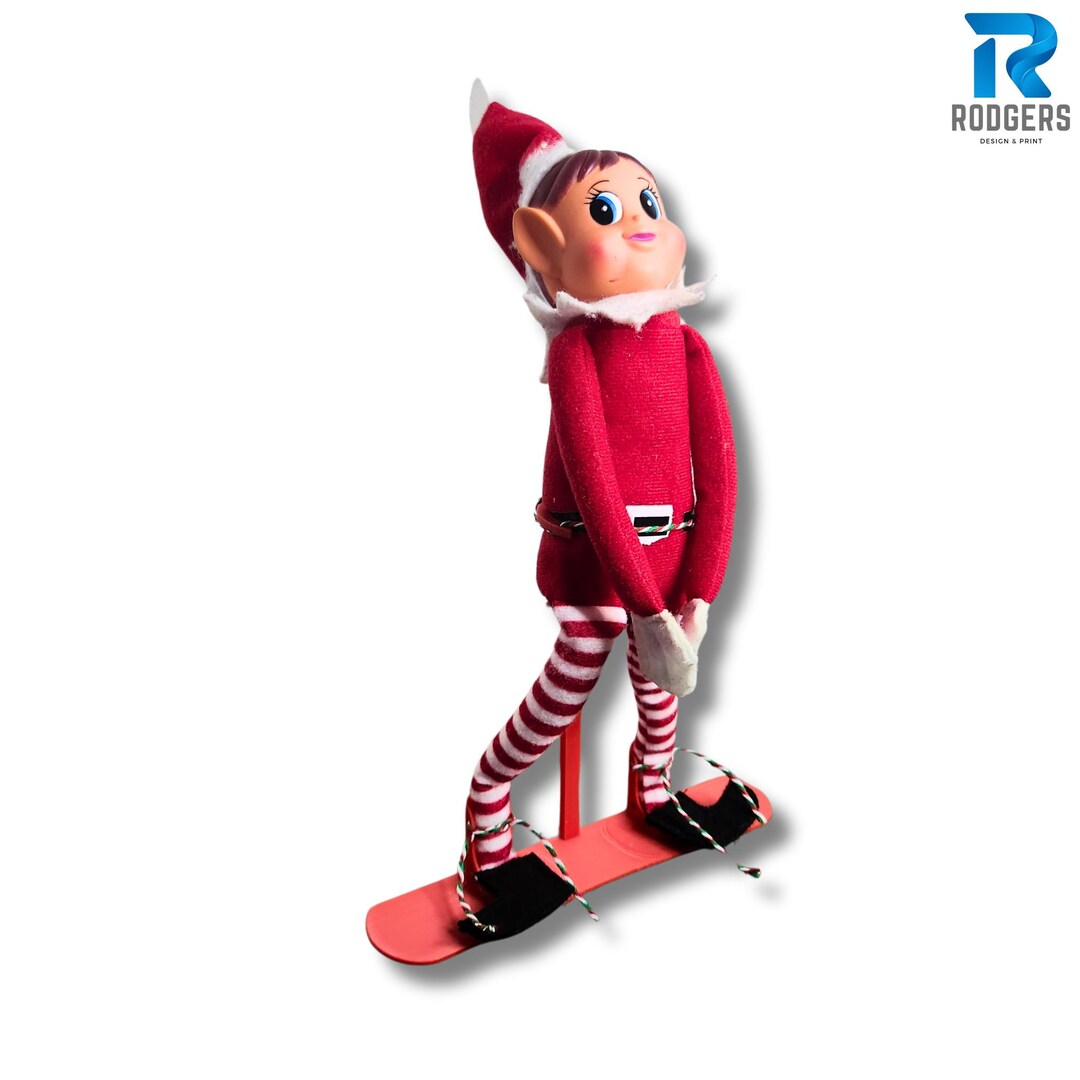 Elf on the Shelf Snowboard Christmas Elf Prop Snowboard Accessory for ...