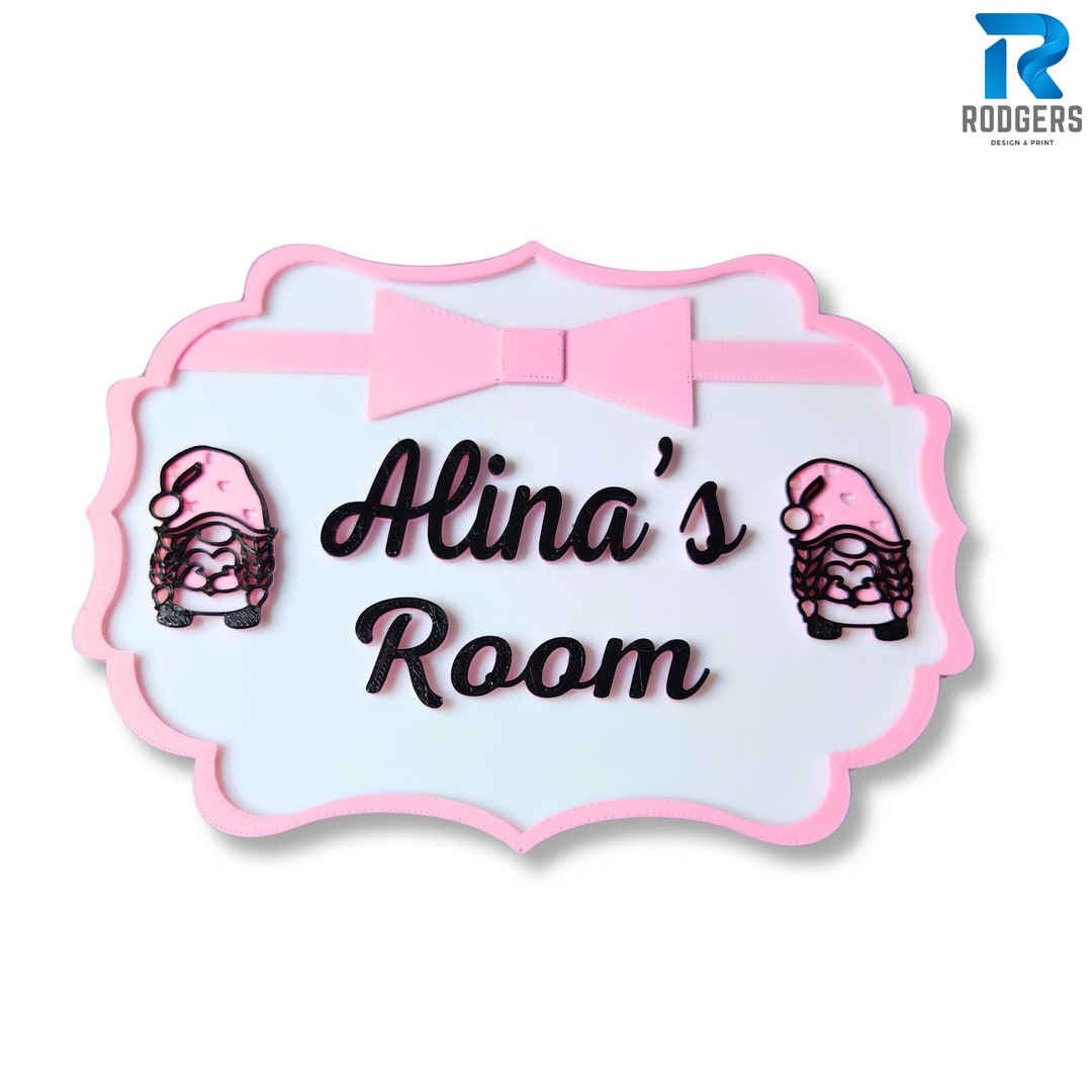 Personalised Gonk Room Sign / Gnome Sign / Custom Bedroom Door Sign ...