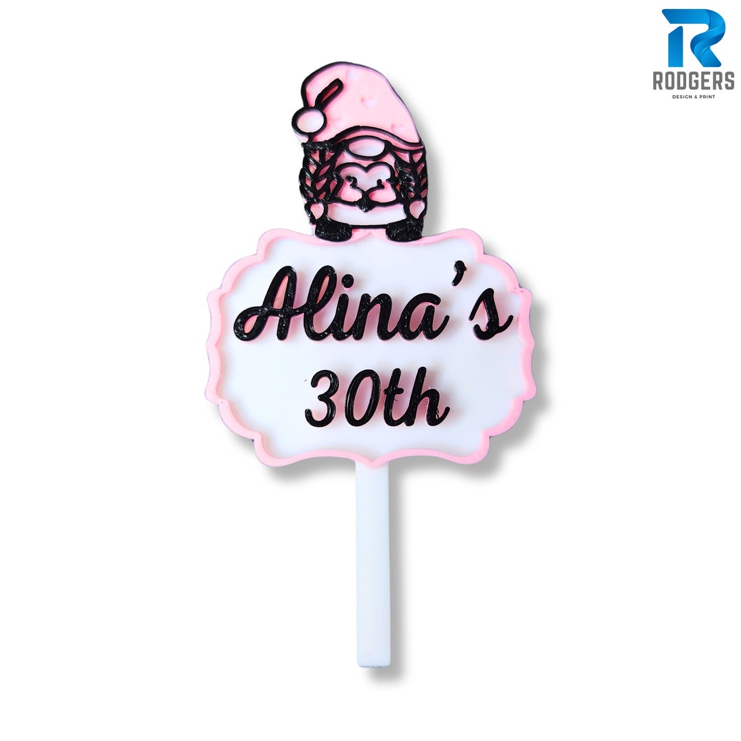 Personalised Gonk Cupcake Topper / Cake Decorating / Gnome Cake ...