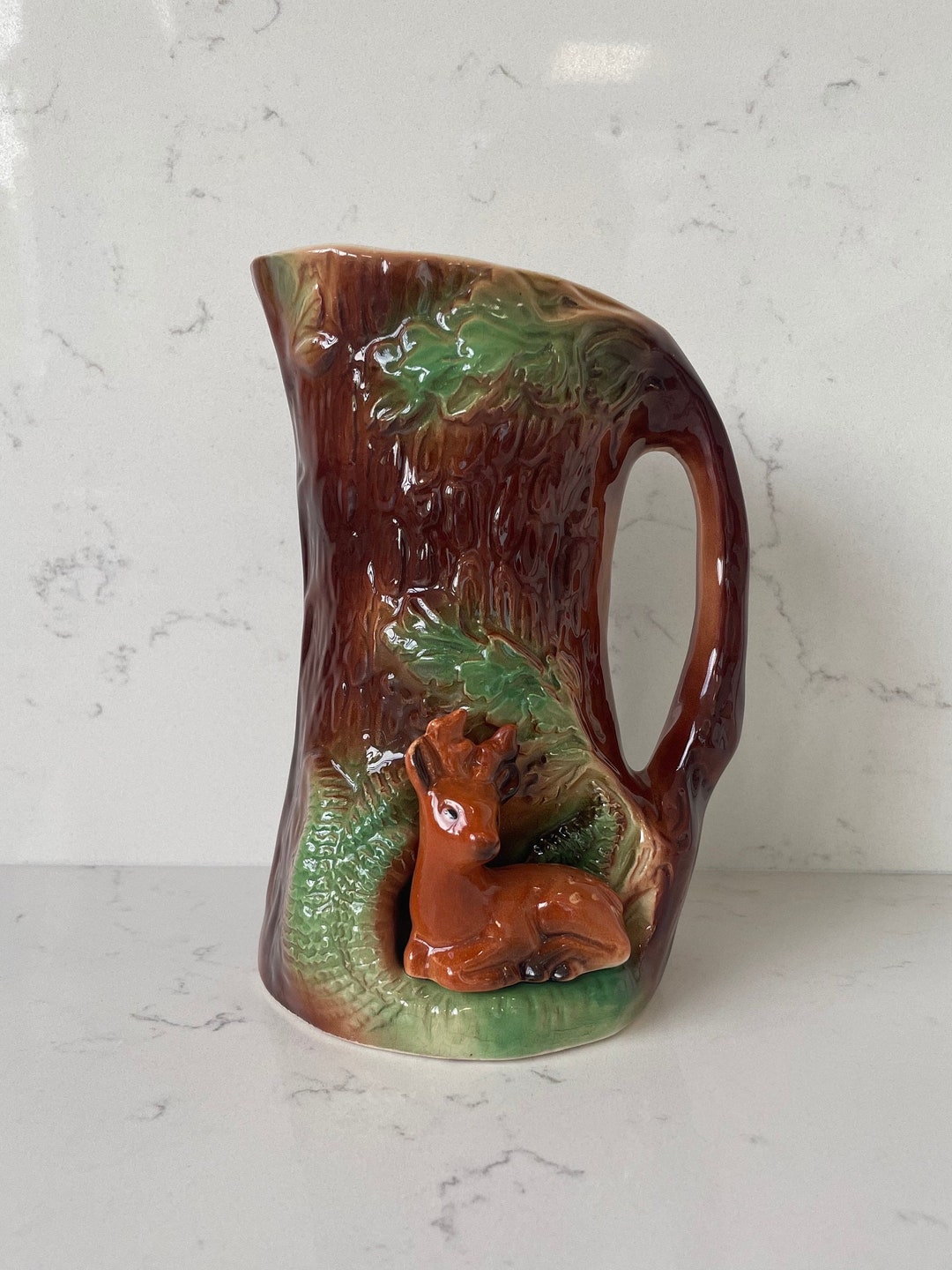 Vintage WITHERNSEA Eastgate Pottery Fauna Jug. Deer. 1960’s - Etsy