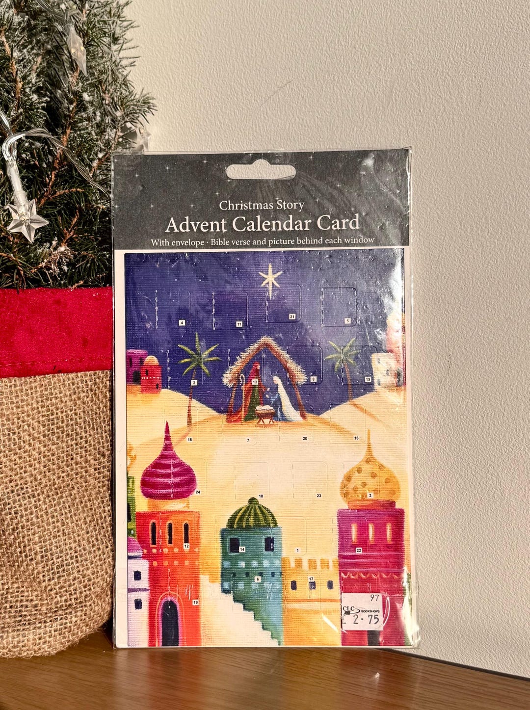 Christmas Story Bible Nativy Advent Calendar Card With Envelope. Unused ...