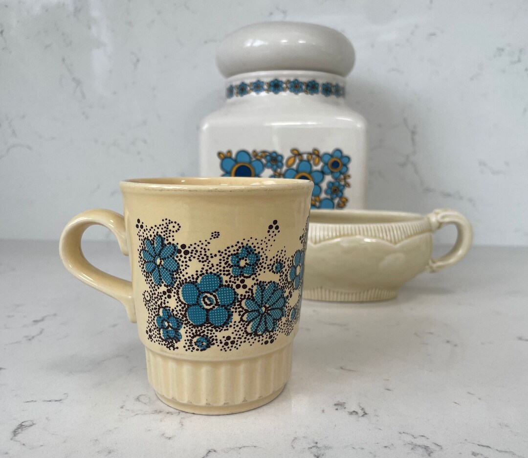 COLLINGWOOD Ware Flower Power Stacking Mug. Staffordshire Potteries - Etsy