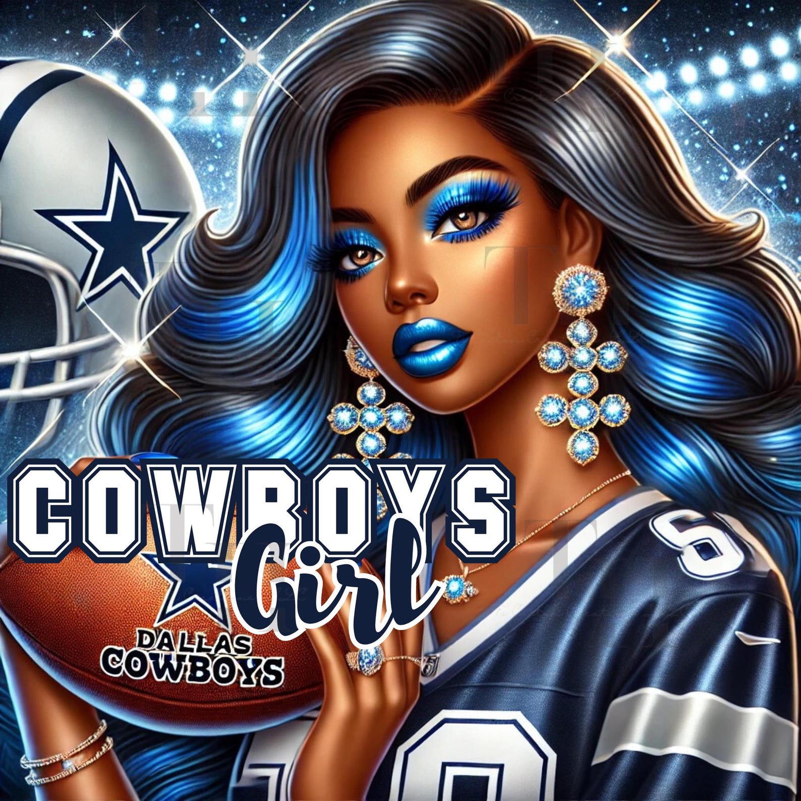 Dallas Cowboys Girl Design: Customizable T-shirt, Mugs (digital ...