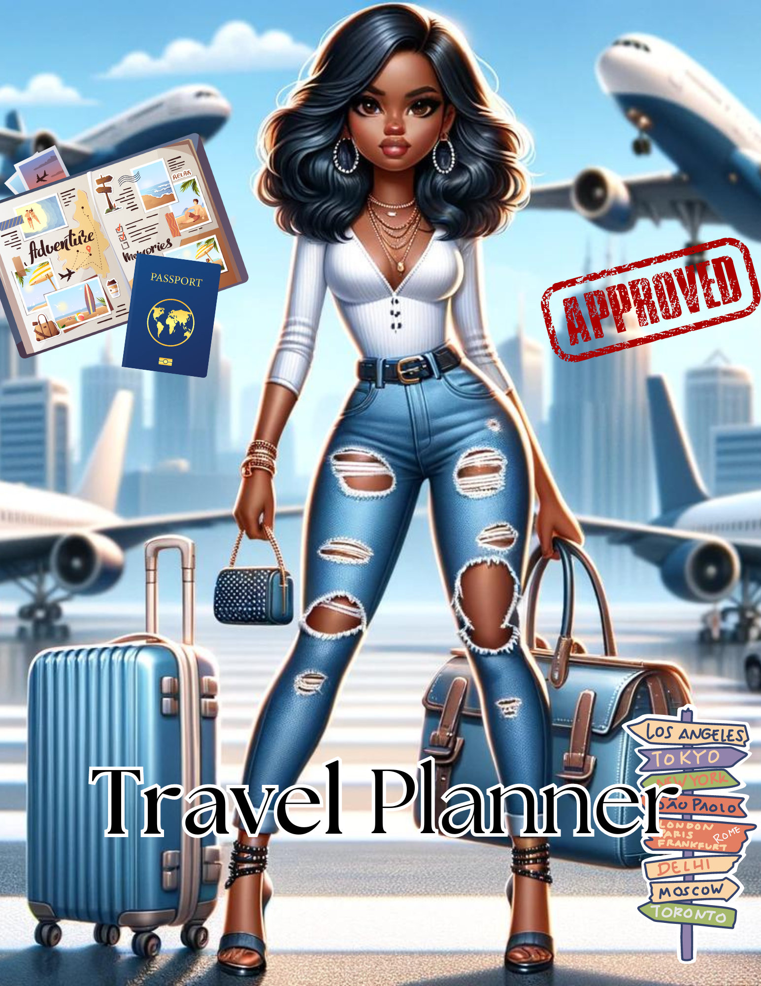 Travel Planner Editable Template (PNG) - Etsy