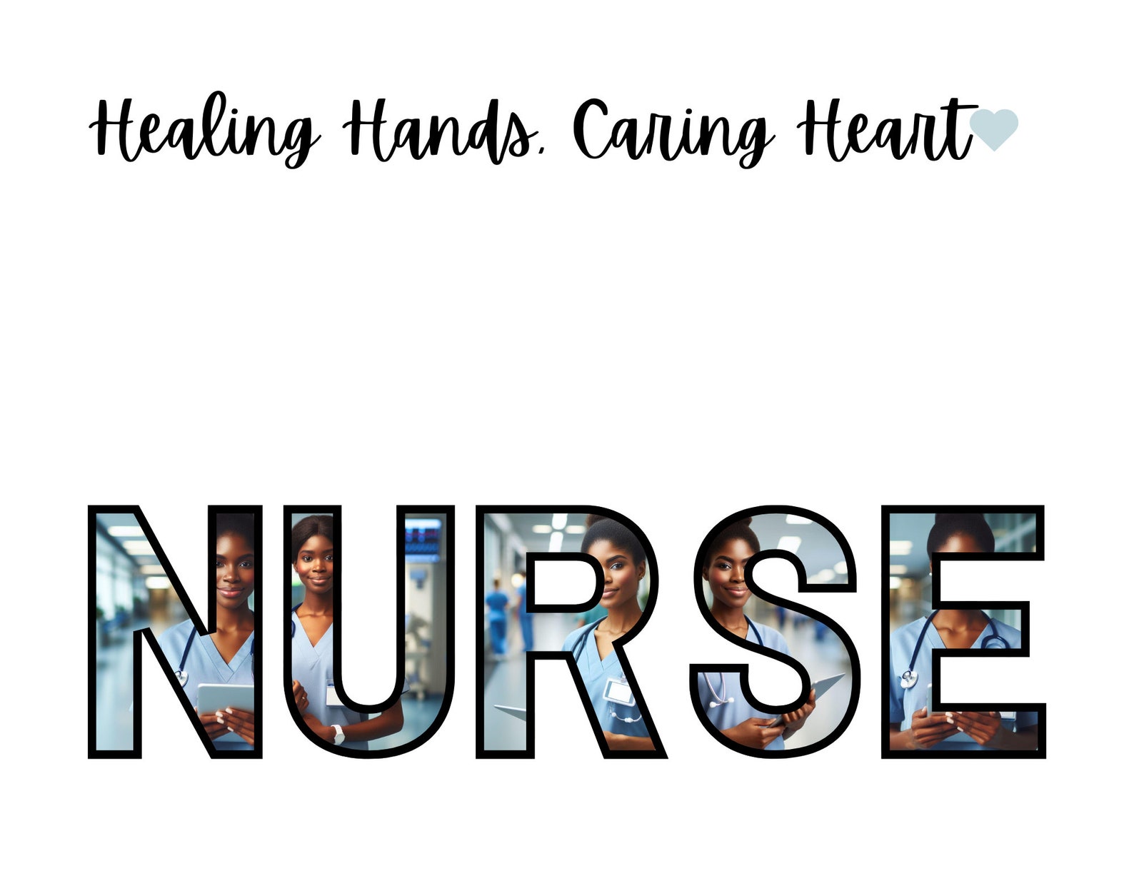 Nurse Frame Editable Template - Etsy