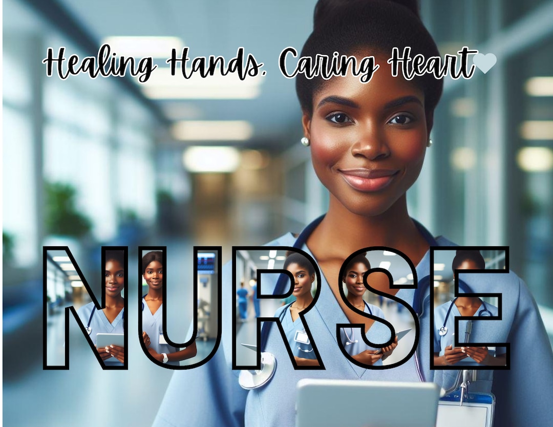 Nurse Frame Editable Template - Etsy