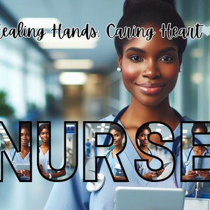 Nurse Frame Editable Template - Etsy