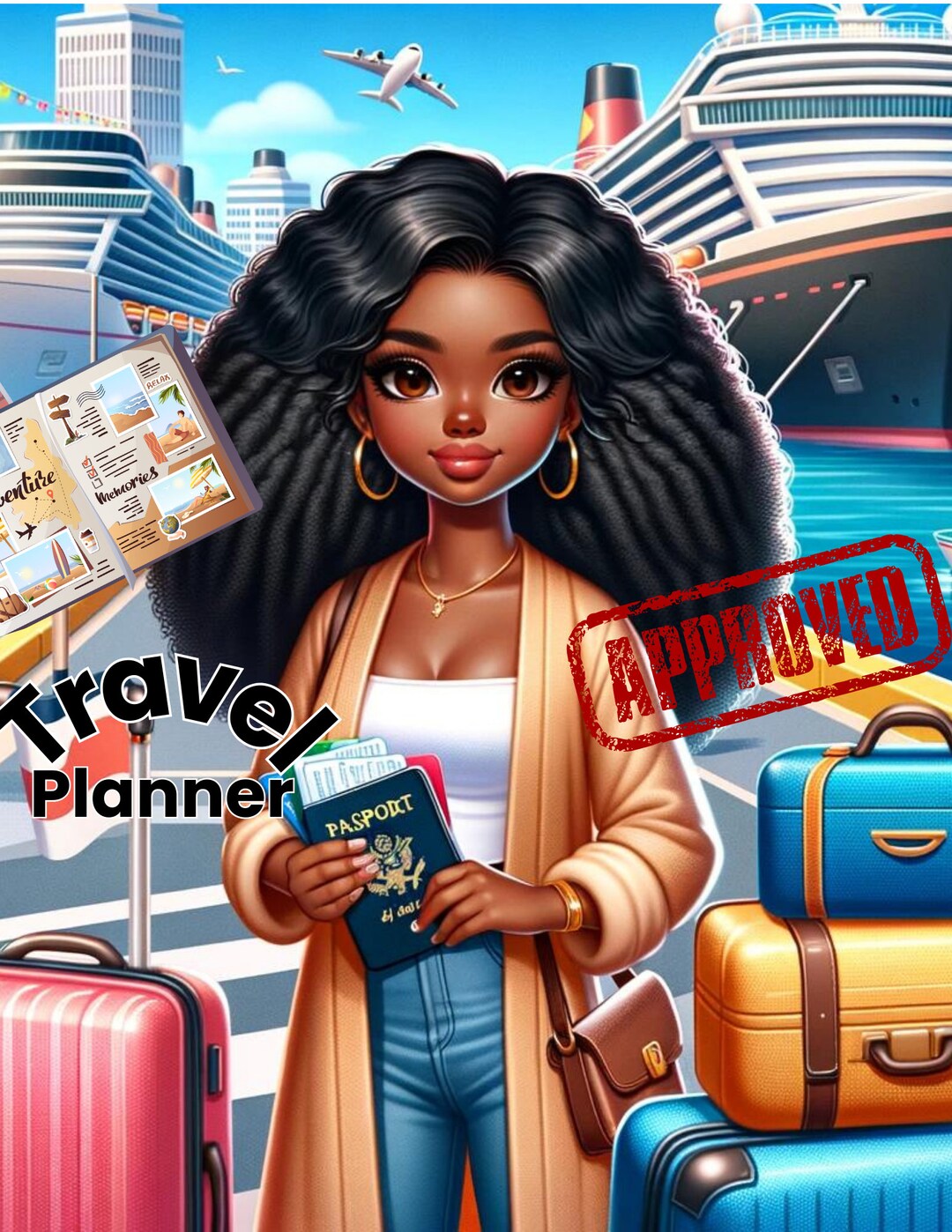 Travel Planner Editable Template (PNG) - Etsy