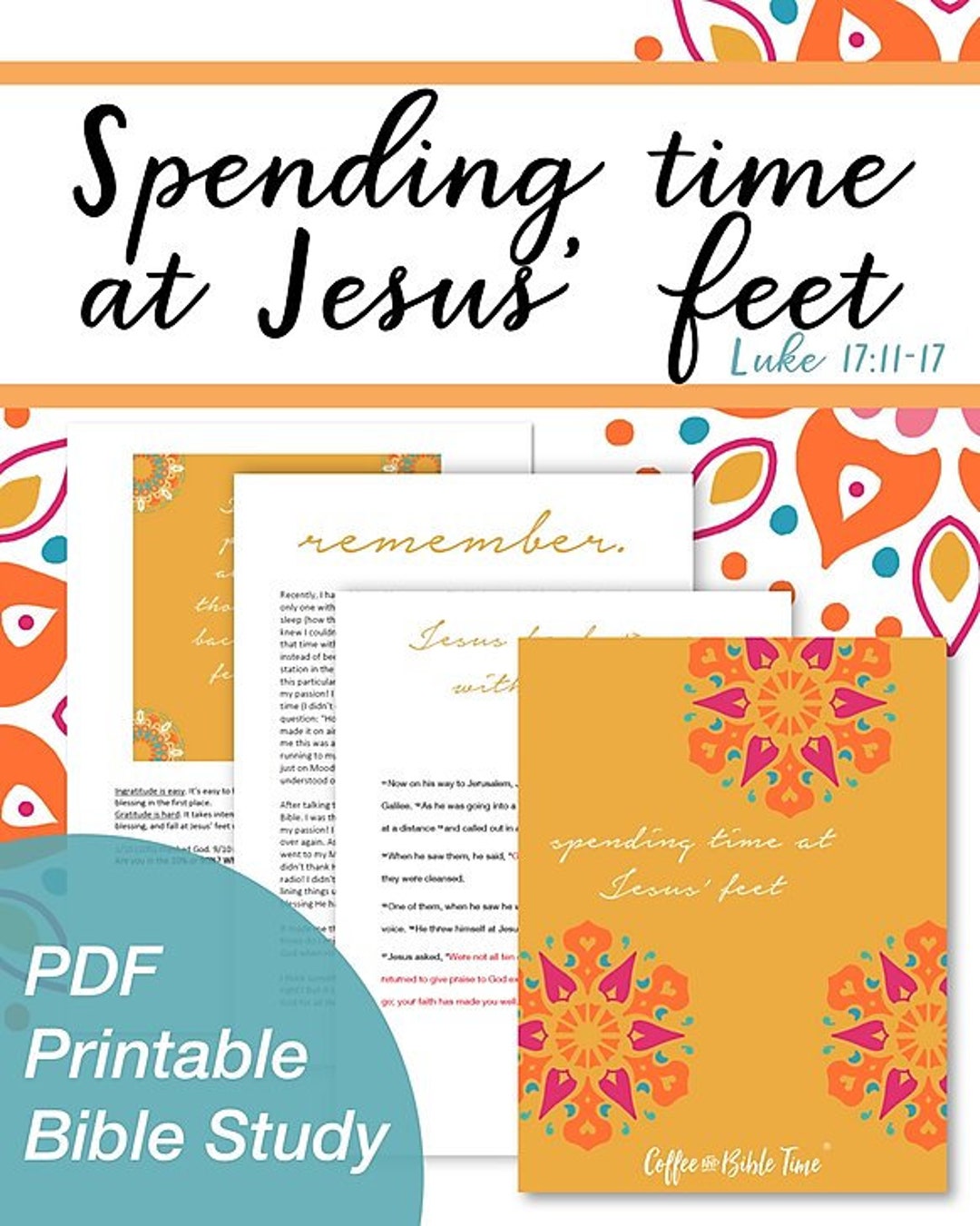 Spending Time at Jesus' Feet Digital Download - Bible Study Download ...