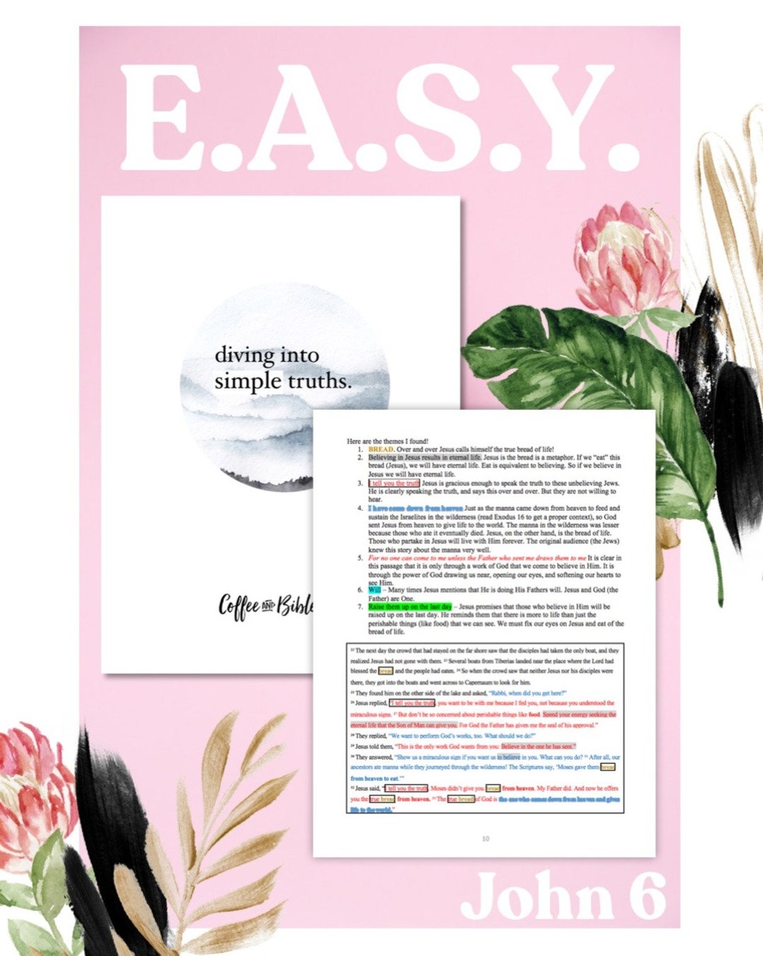 E.A.S.Y Bible Study - Bread of Life - Etsy