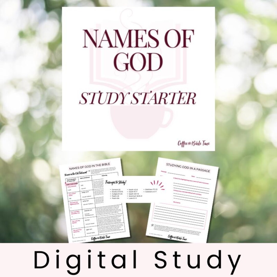 Names of God: Study Starter - Etsy