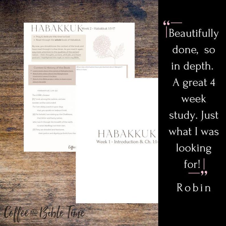 Habakkuk Bible Study: 4-week In-depth Guide (PDF Download) - Etsy