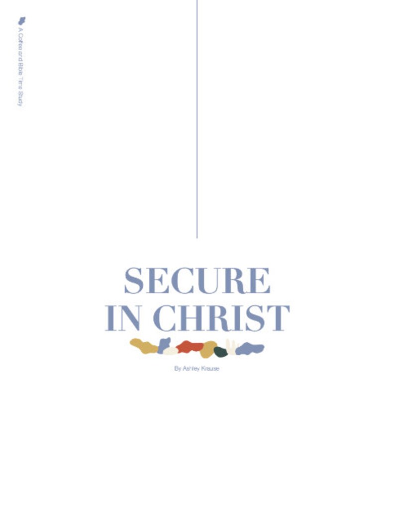 Secure in Christ In-depth Bible Study PDF - Etsy