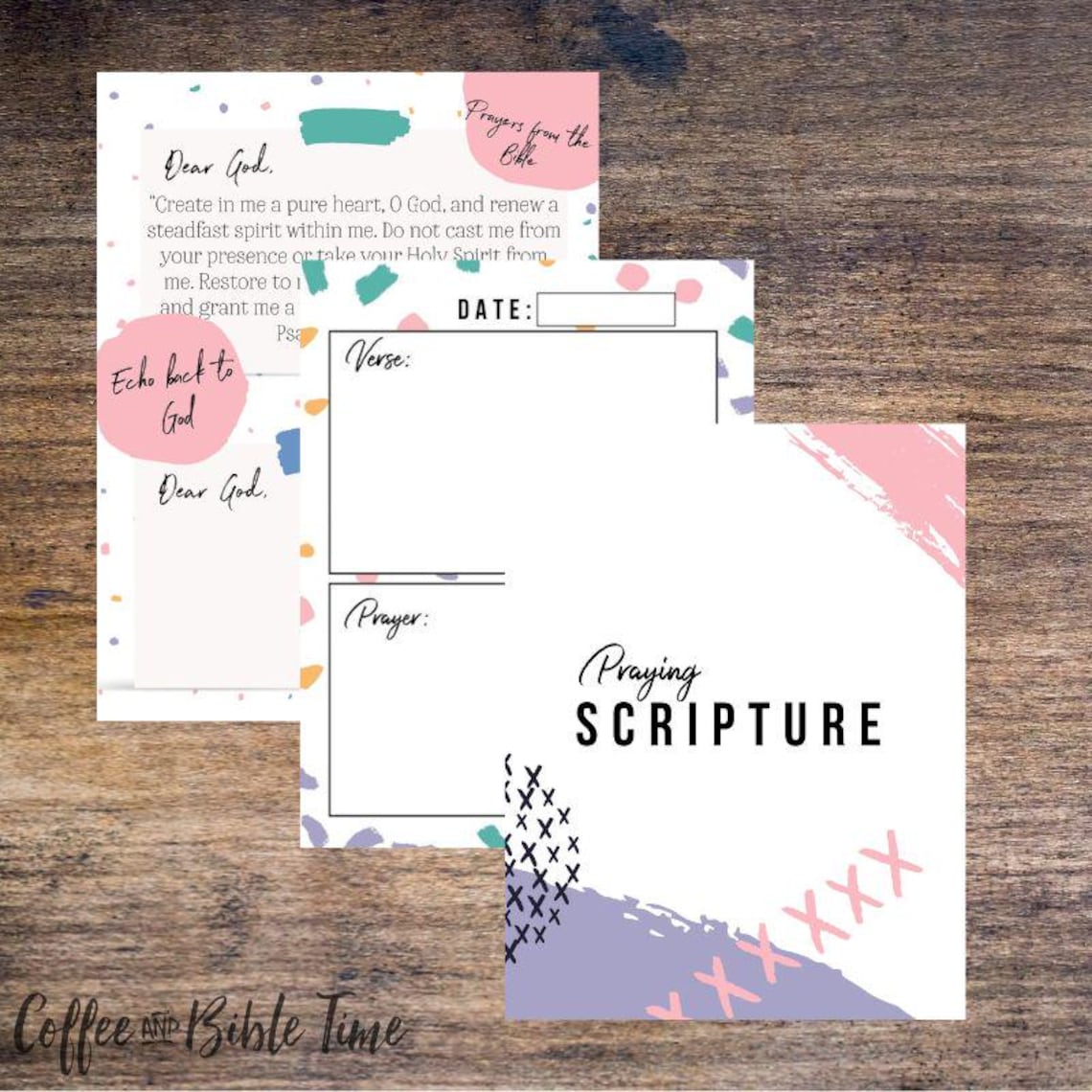 Coffee and Bible Time Prayer Journal PDF - Etsy