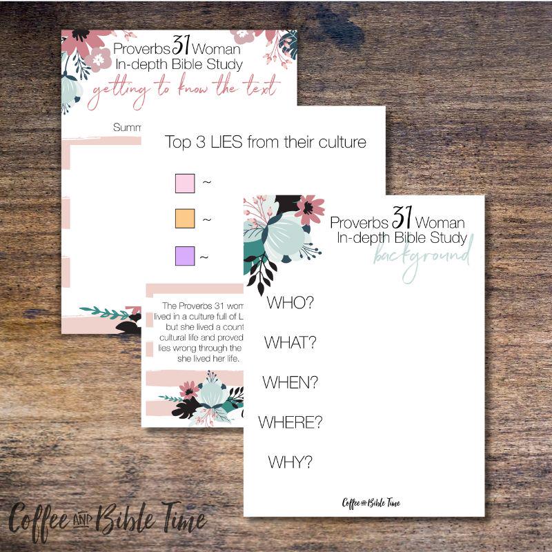 Proverbs 31 In-depth Bible Study Guide Printable - Etsy
