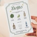 Mojito Cocktail Recipe Printable, Customizable Bar Menu Template ...